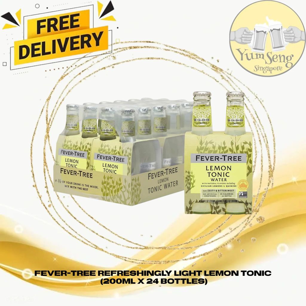 Fever-Tree Refreshingly Light Lemon Tonic - 200ml x 24 bottles (Exp: 10 ...