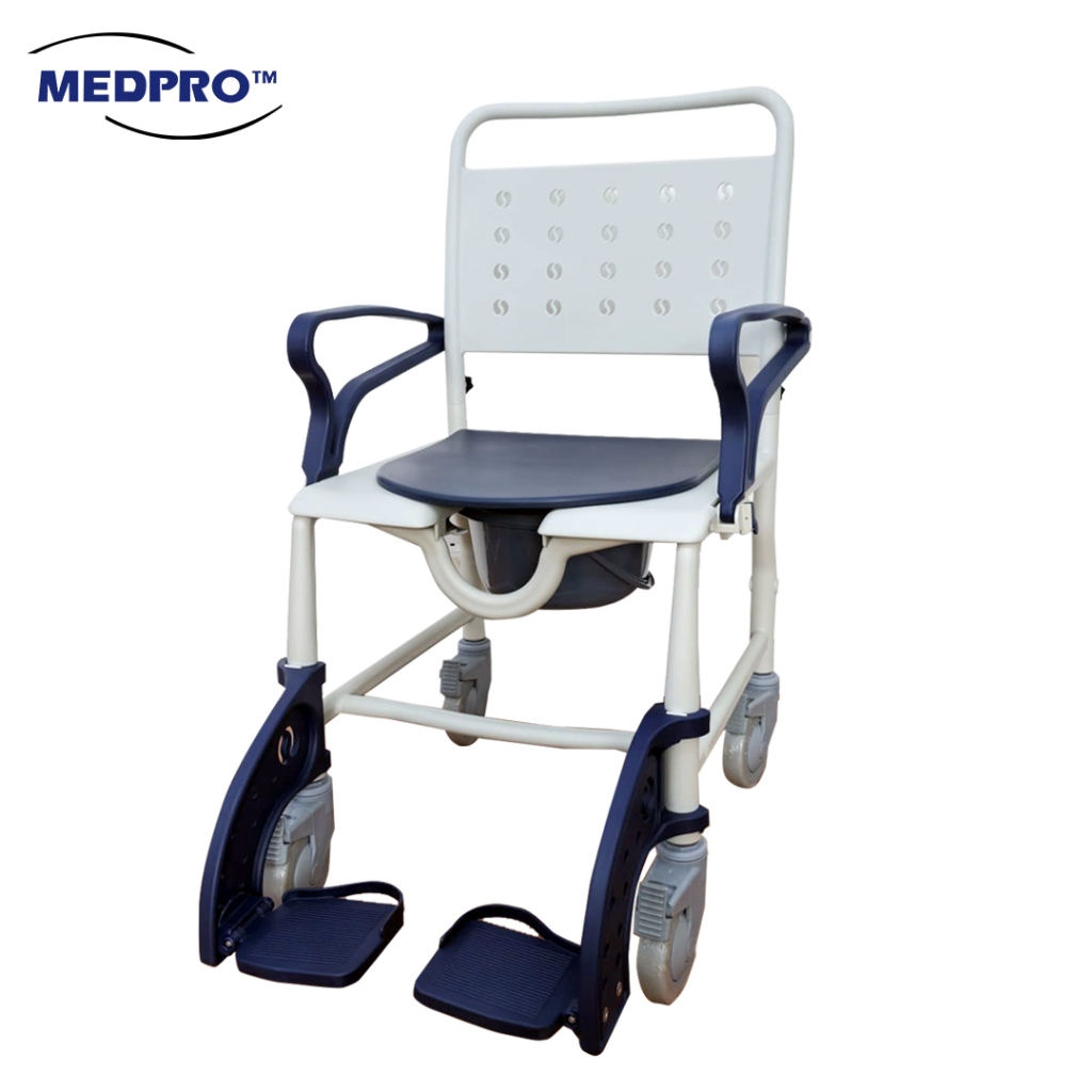 MEDPRO™ Anti-rust Plastic Mobile Toilet Commode Chair | Shopee Singapore