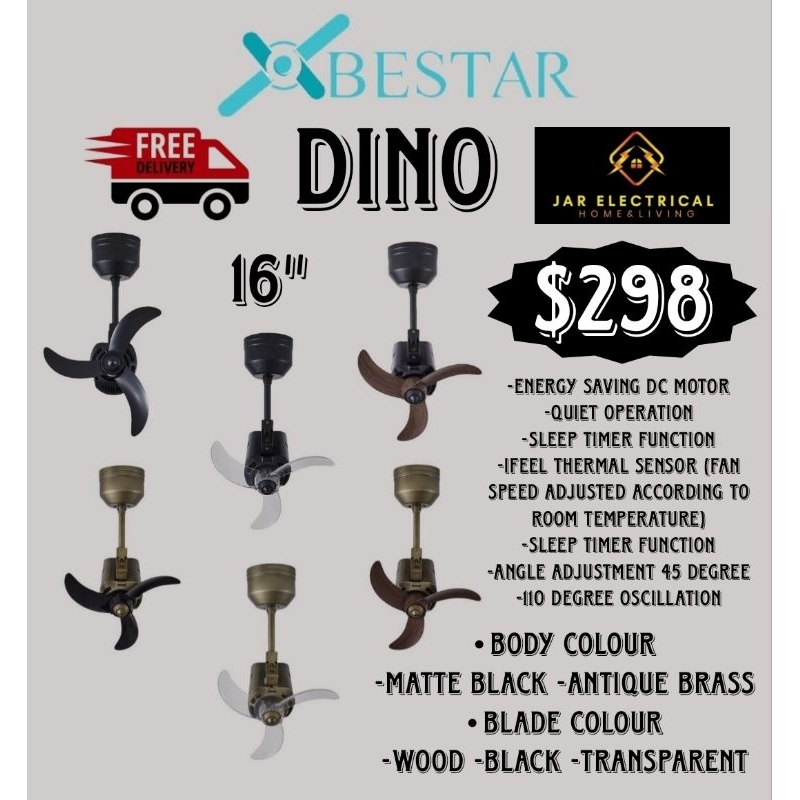 [SG SELLER, INSTALLATION PROMO] BESTAR DINO 16" DC 3 Blade Corner ...