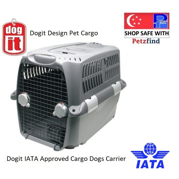 Dogit IATA Approved Cargo Dogs Carrier-Gray | Shopee Singapore