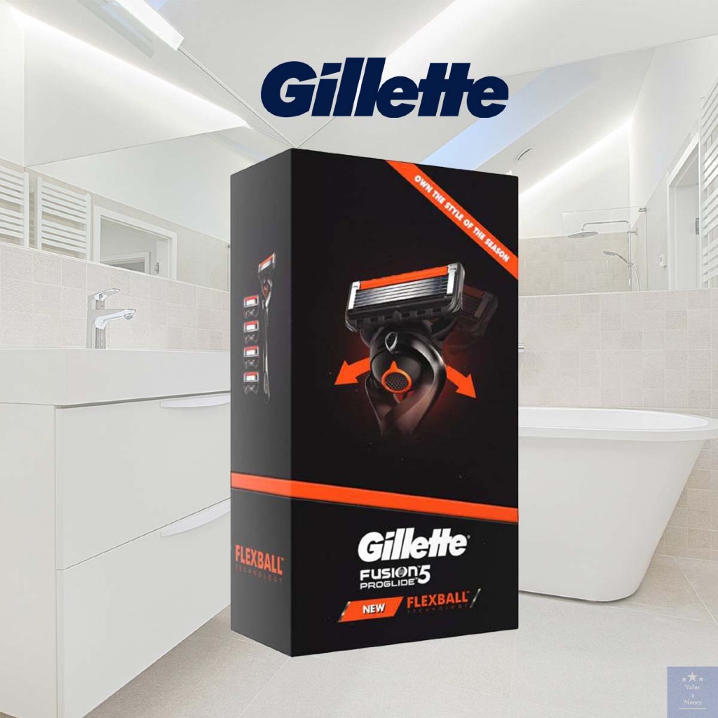 Gillette Fusion 5 Proglide Flexball Razor Technology - 1 Handle + 5 ...