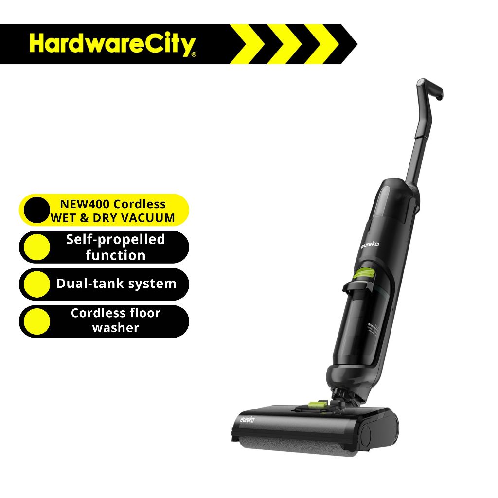 EUREKA NEW400 Cordless WET & DRY ALL-IN-ONE VACUUM MOP 120W | Shopee Singapore