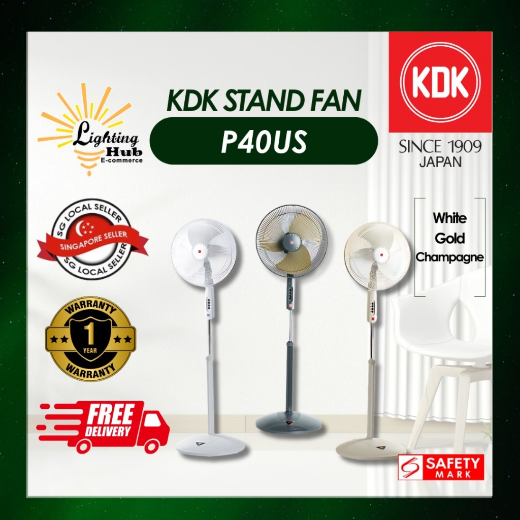 [LightingHub] KDK P40US 40CM 16'' STAND FAN METAL BLADE / 1yr warranty ...