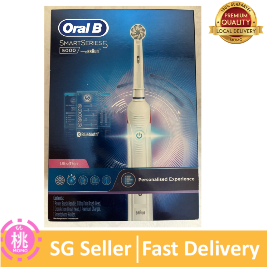 Oral B Pro 5000 SmartSeries Power Rechargeable Electric Toothbrush with ...