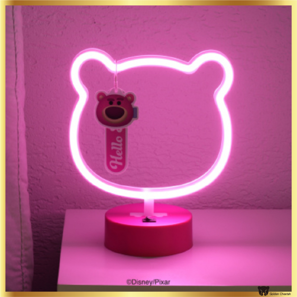 Daiso Korea x Disney Pixar Toy Story Lotso Neon Light | Shopee Singapore