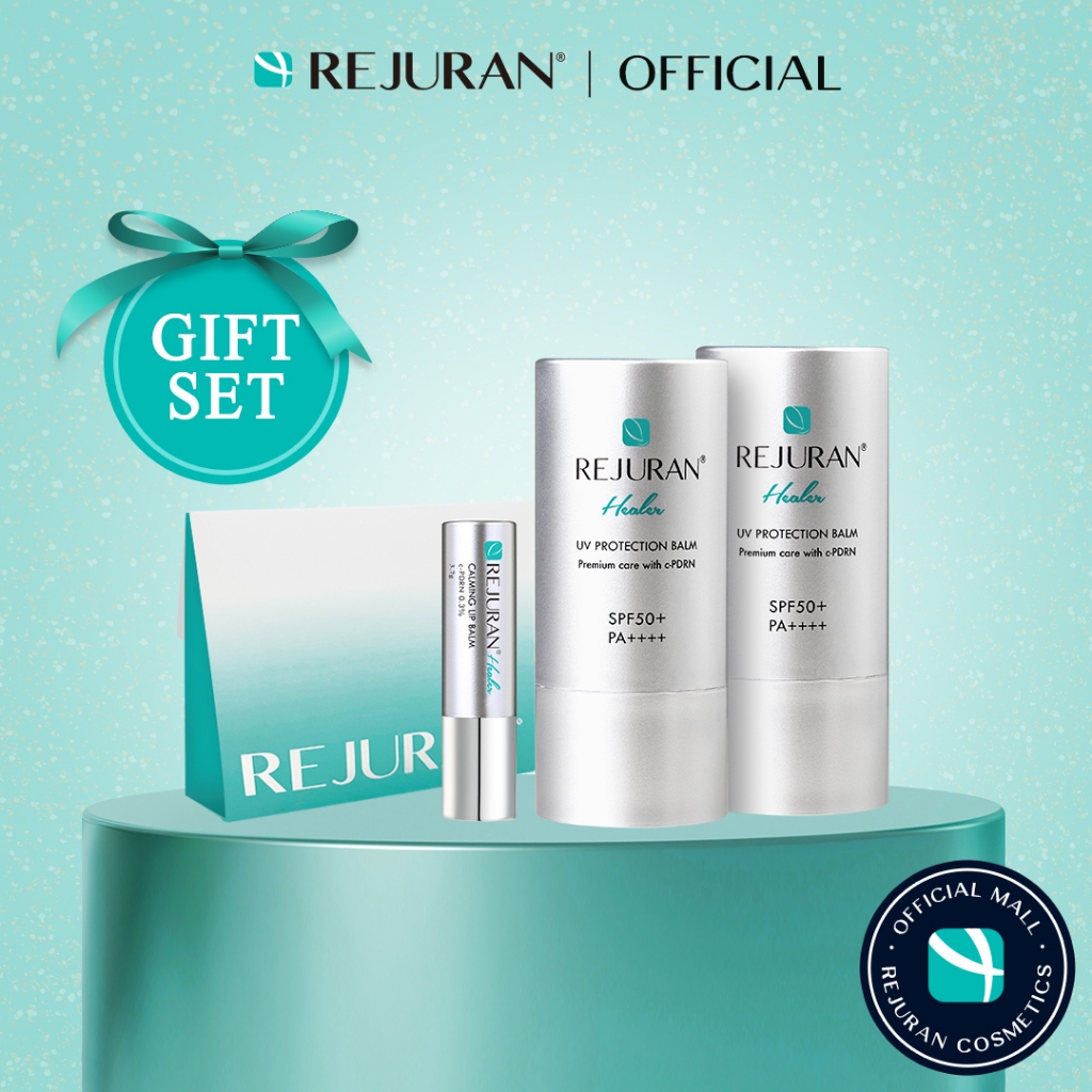 [REJURAN] UV Protection Balm 2P + Healer Calming Lip balm | Shopee Singapore