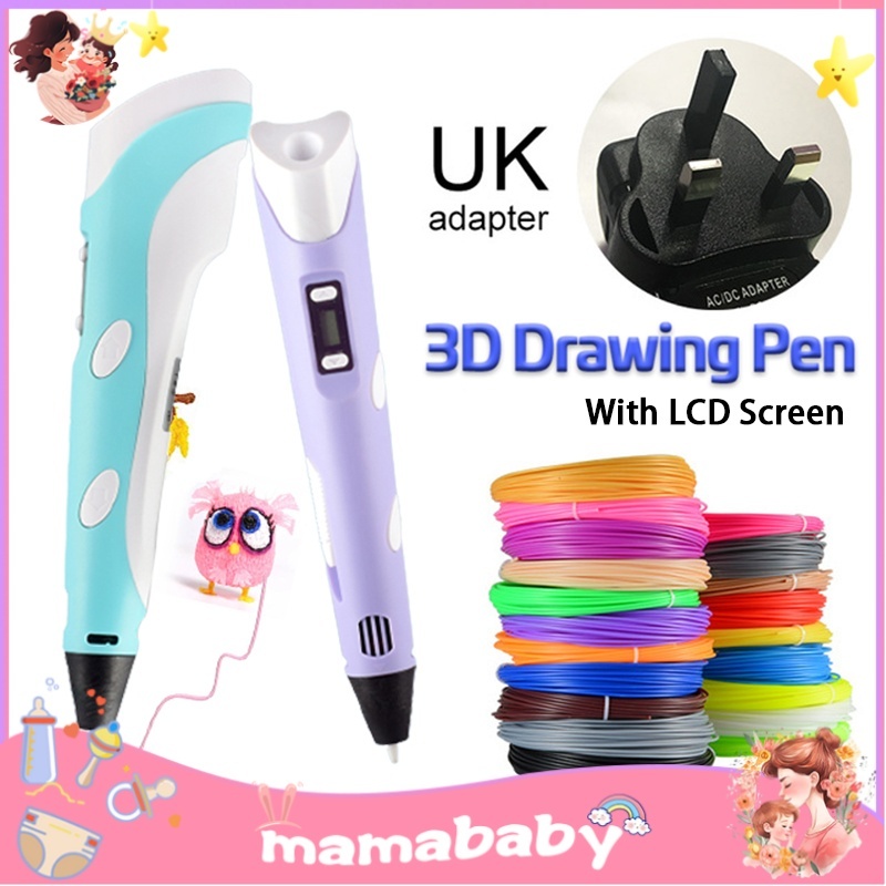 【SG stock】3D Printing Pen Digital Display Intelligent High Temperature ...