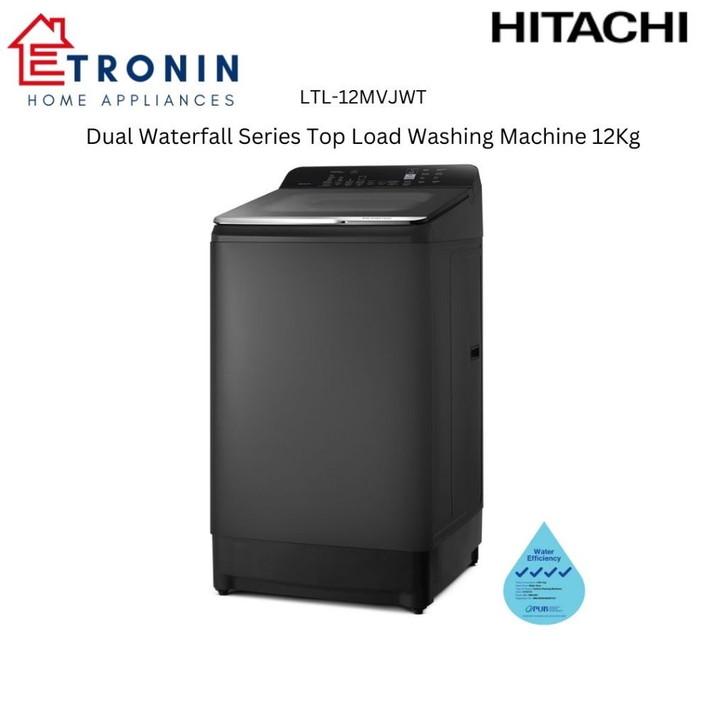 Climate Voucher Eligible* Hitachi Top Loading Washer LTL-12MVJWT (12Kg ...