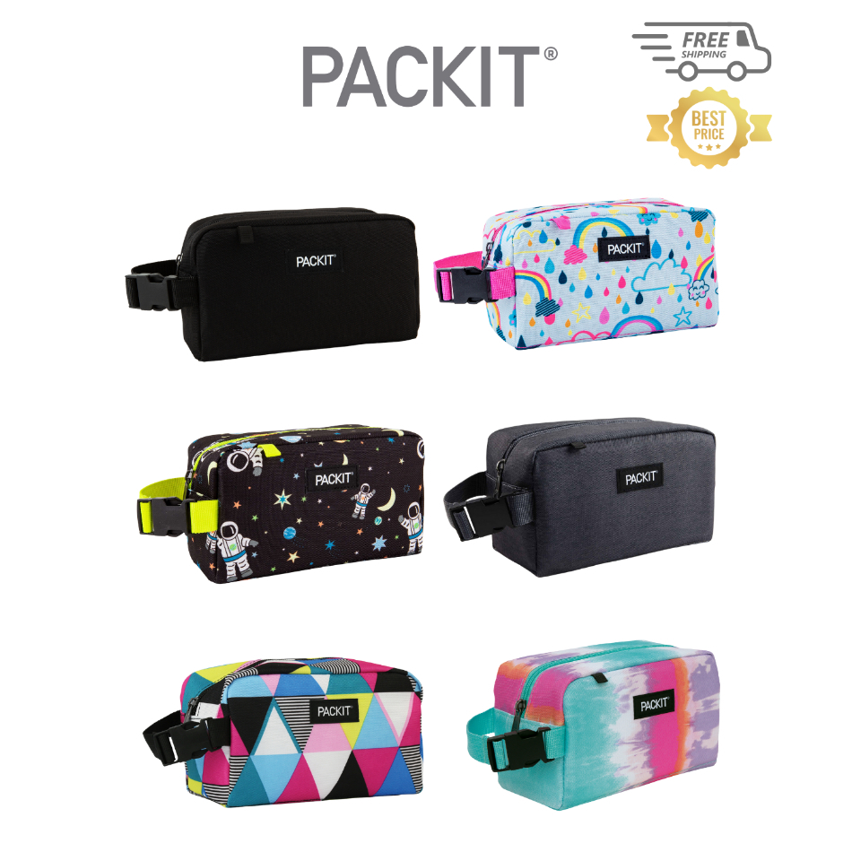 PackIt Freezable Snack Box Bag - Assorted Designs | Foldable, Freezable ...