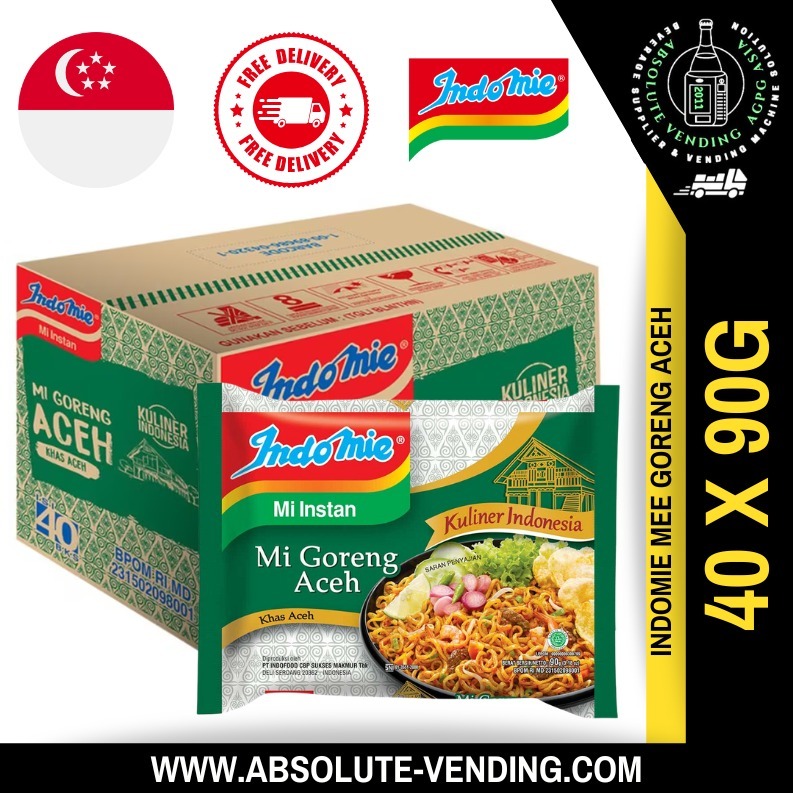 INDOMIE Mee Goreng Aceh 40 PACK X 90G (PACKETS) | Shopee Singapore