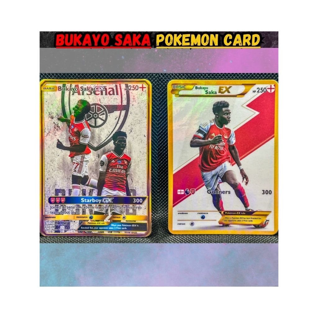 Arsenal: Bukayo Saka Pokemon Holographic Cards | Shopee Singapore