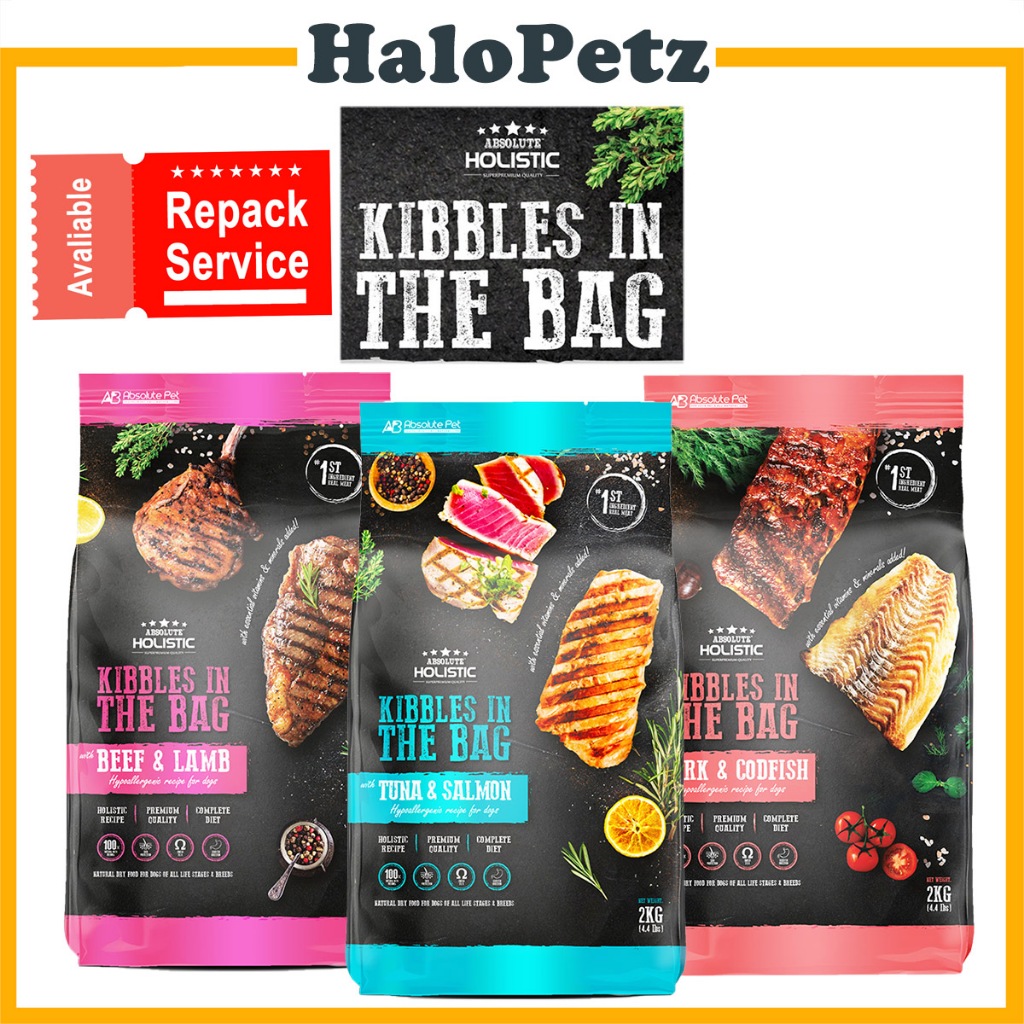 Absolute Holistic Kibbles in the Bag Dog Food 12kg Small Breed | Normal ...