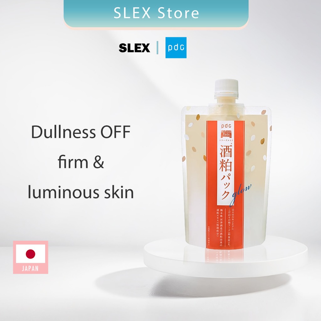 [NEW]Japan pdc Wafood Made sake kasu GLOW wash off mask, 170g | Shopee ...