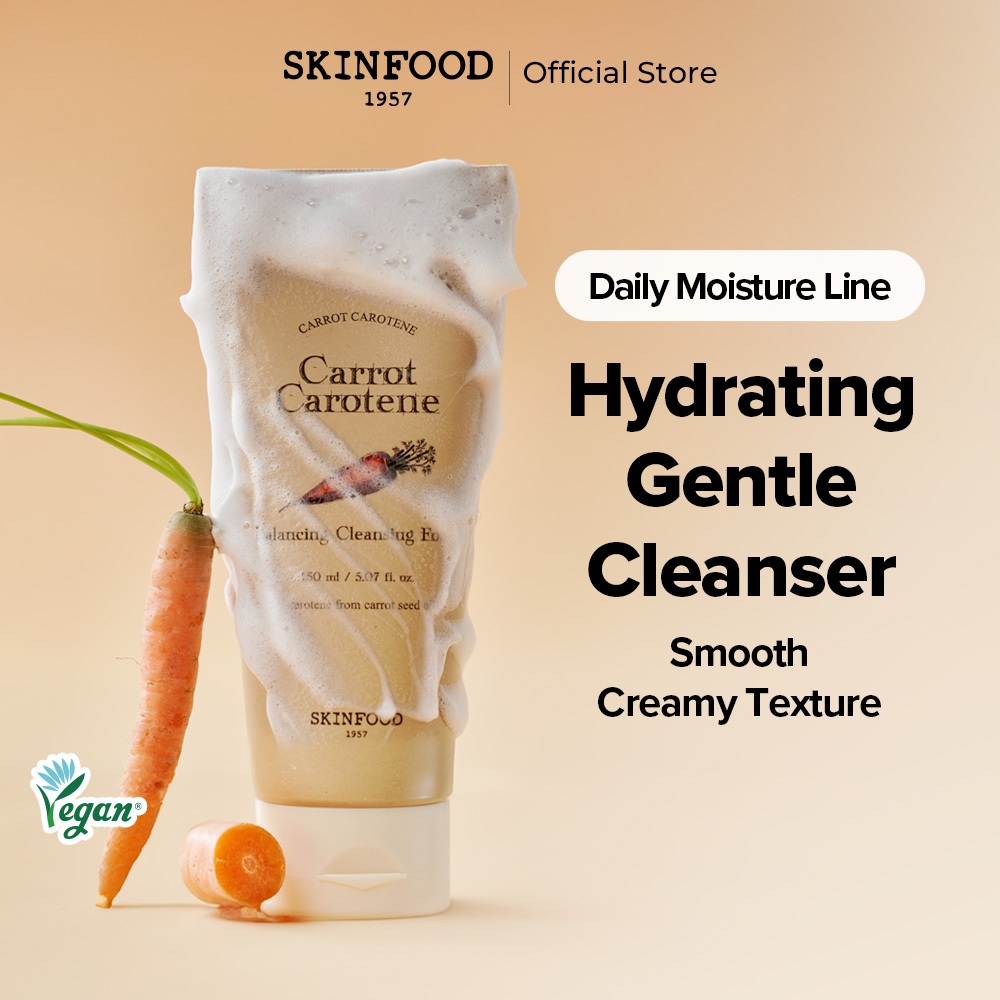 [SKINFOOD Official] Carrot Carotene Balancing Cleansing Foam 150ml ...