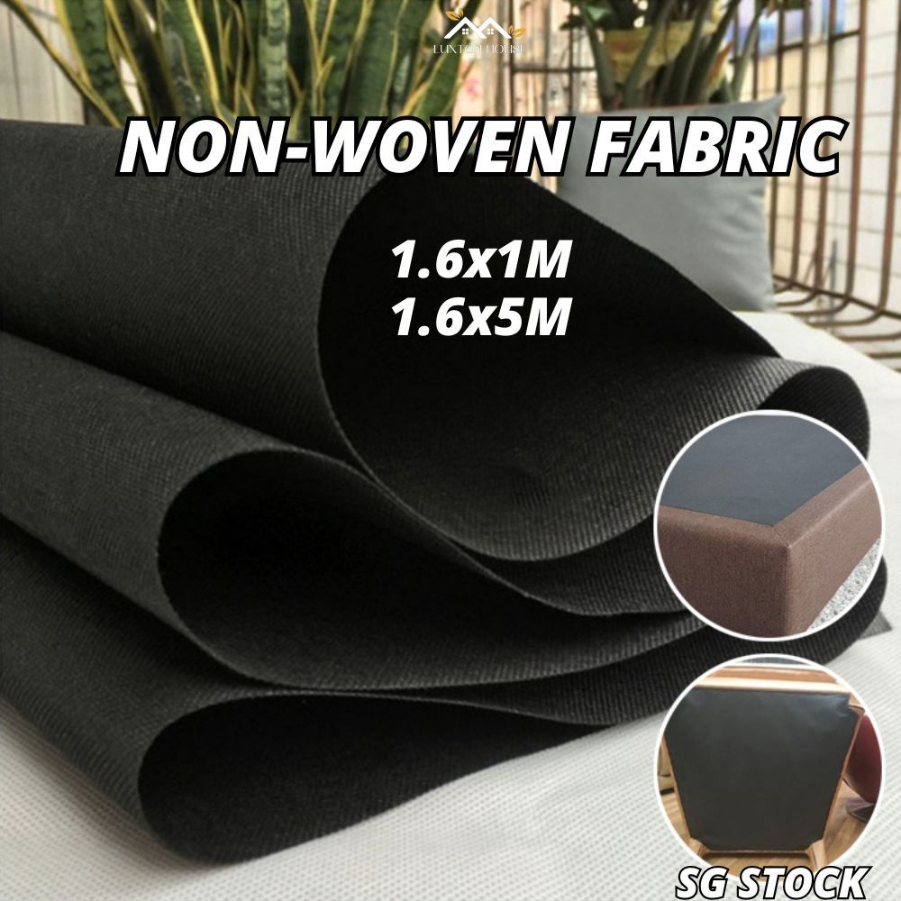 {SG} Upholstery Fabric Replacement Fabric for Sofa Black Non-Woven ...