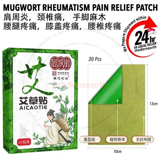[SG Stock] Moxibustion Heat Patch, Mugwort Plaster Wormwood, Aicao ...