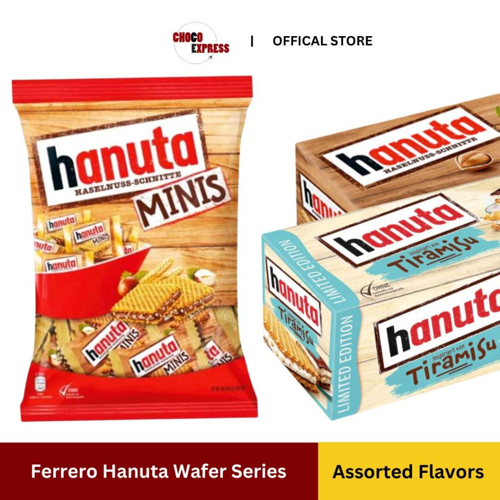 Ferrero Hanuta Wafer Series | Mini 200g | Box 220g/ Product of Germany ...