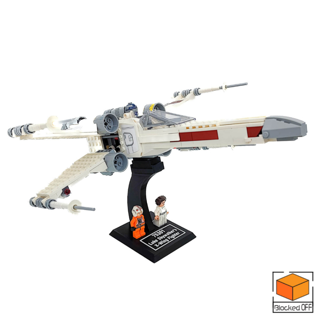 Display Stand for Lego Star Wars Luke Skywalker's X-Wing Fighter (75301 ...