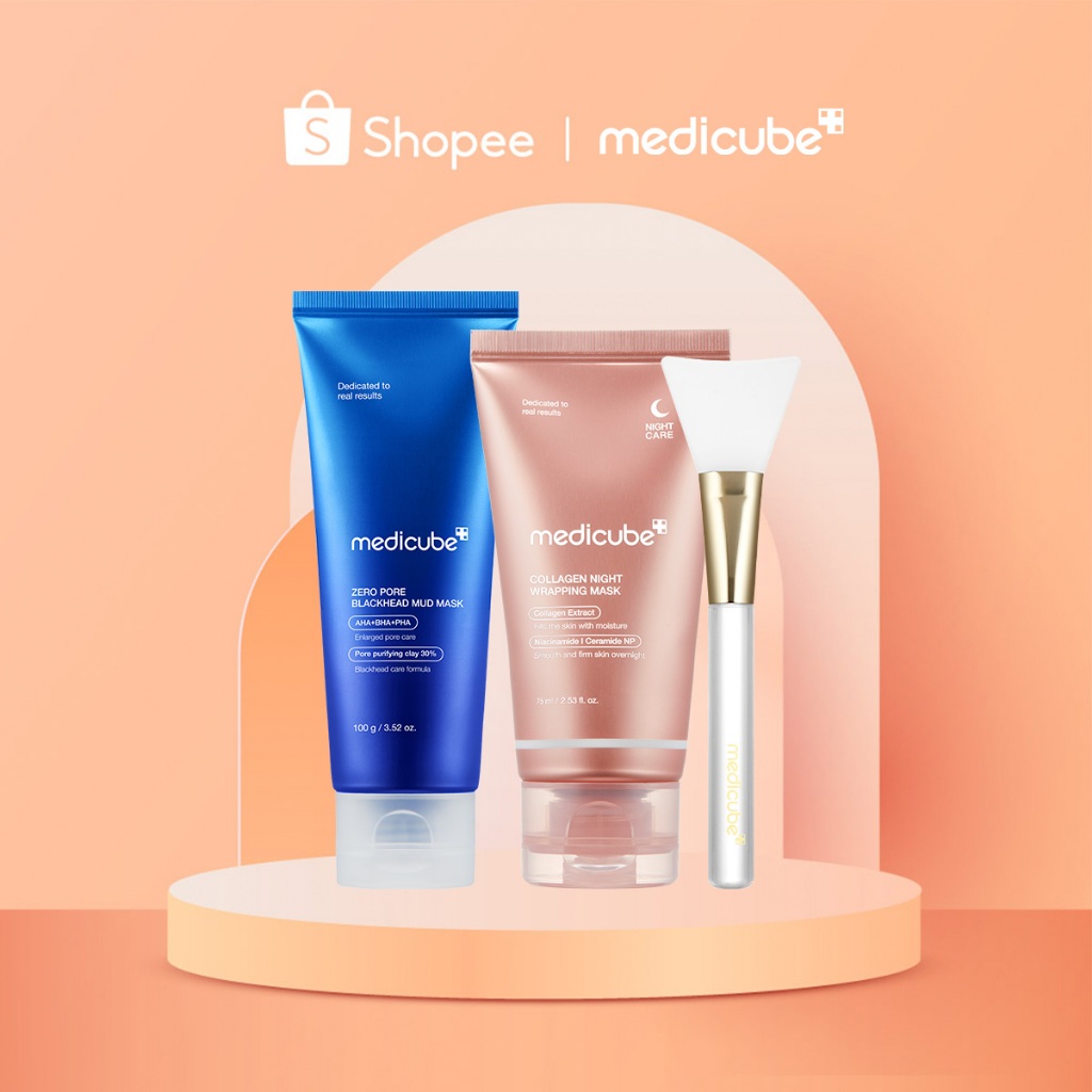 [medicube official] Korean Viral Glass Skin Facial Mask Duo: Overnight ...