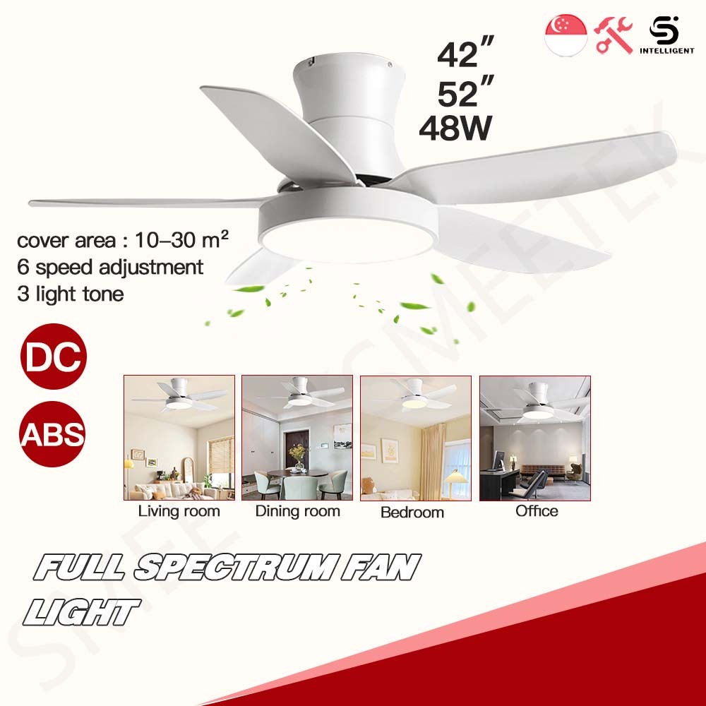 Ceiling fan light with 42/46 inch new frequency conversion ceiling fan ...