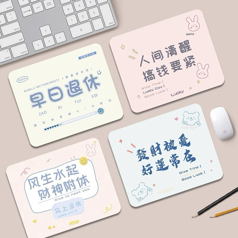 SG STOCK Mouse Pad Korean Desktop Non-slip Keyboard Pad Cartoon ...