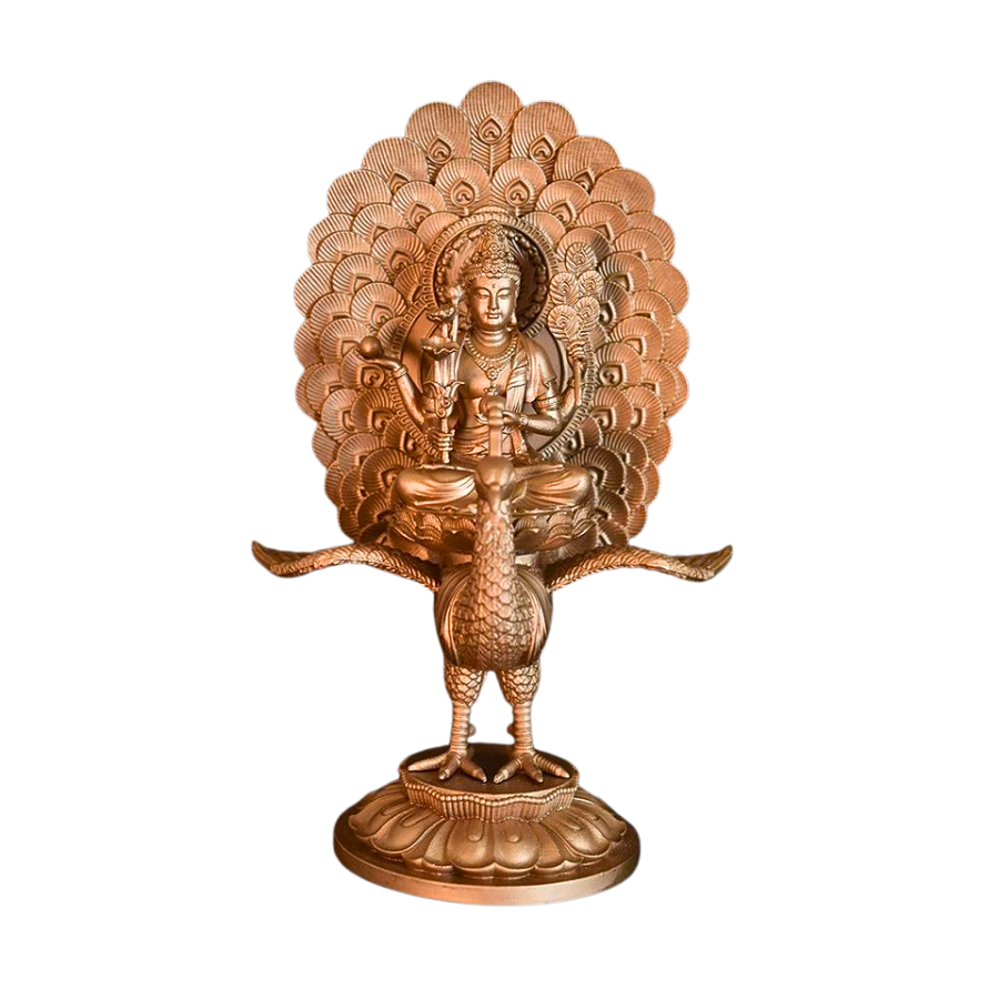 STW001 孔雀明王佛像 Mahamayuri | Shopee Singapore