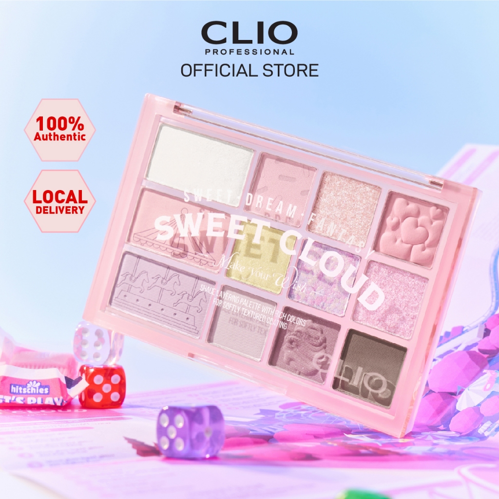 [CLIO] Shade & Shadow Palette 9.6g (Sweet Cloud Collection | 12 shades ...