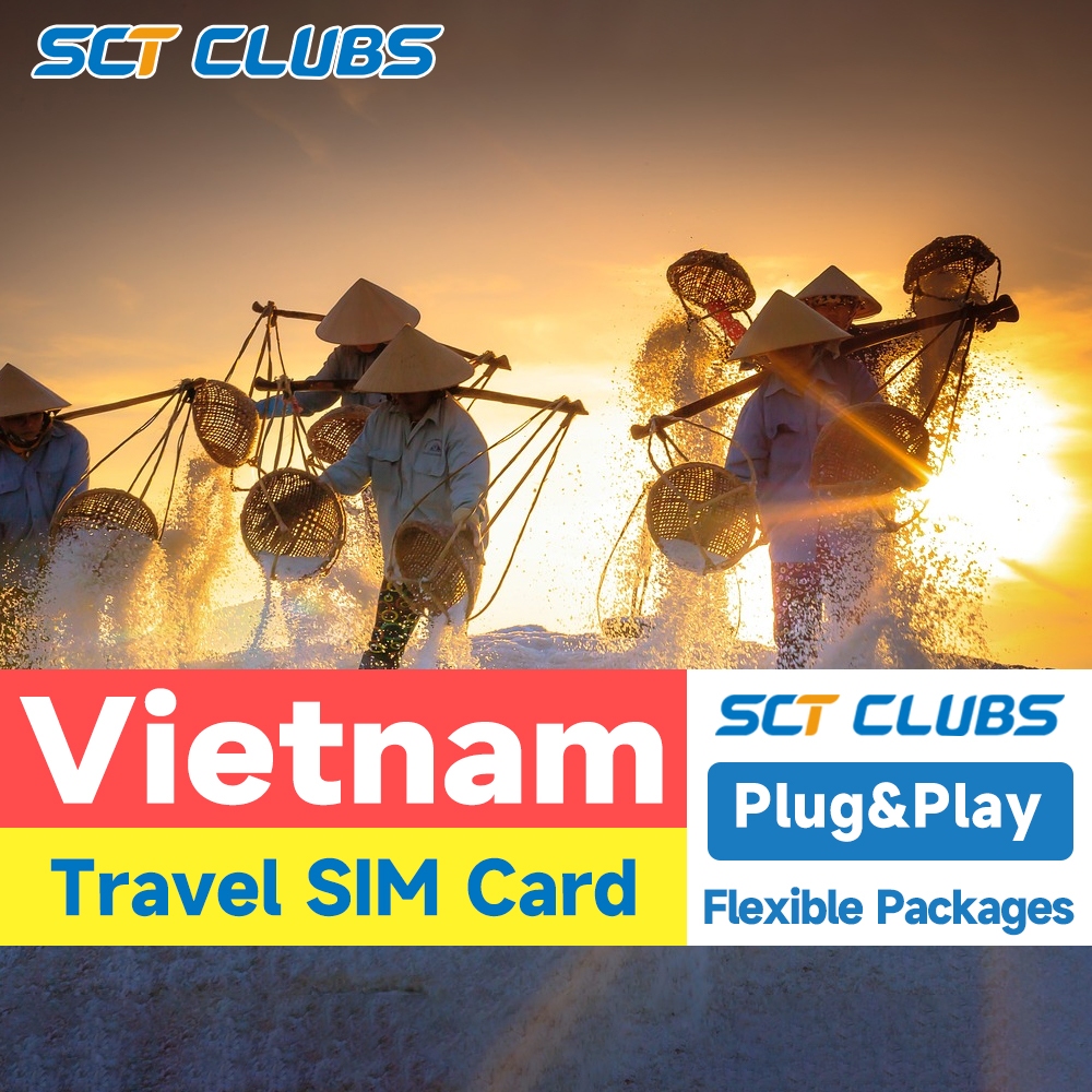 SCT Vietnam SIM Card High-Speed Internet 1-30days Total 1GB-7GB Data ...