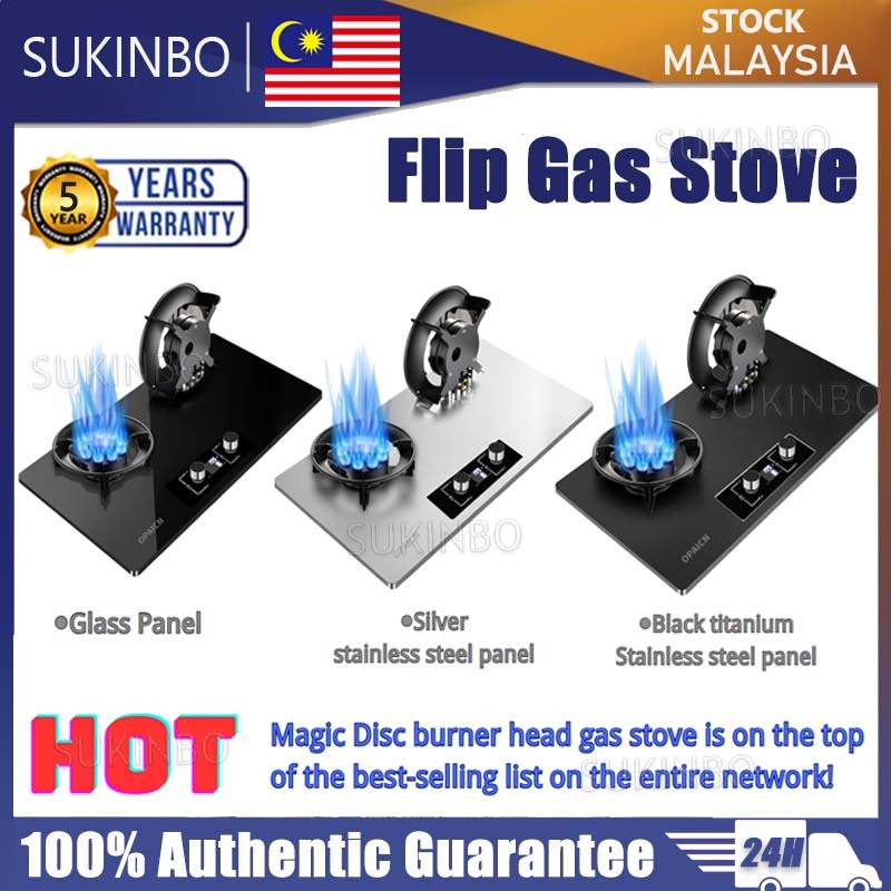 SUKINBO 9.2KW Stainless Steel Memasak Gas Cooker Stove Hob Cooker Dapur ...