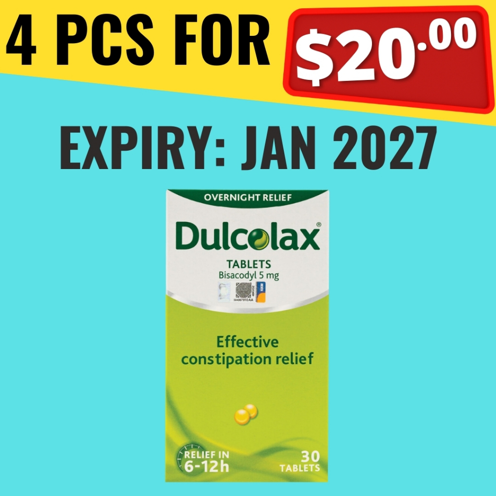 Dulcolax Tablets Bisacodyl 5mg Effective Constipation Relief Fybogel ...
