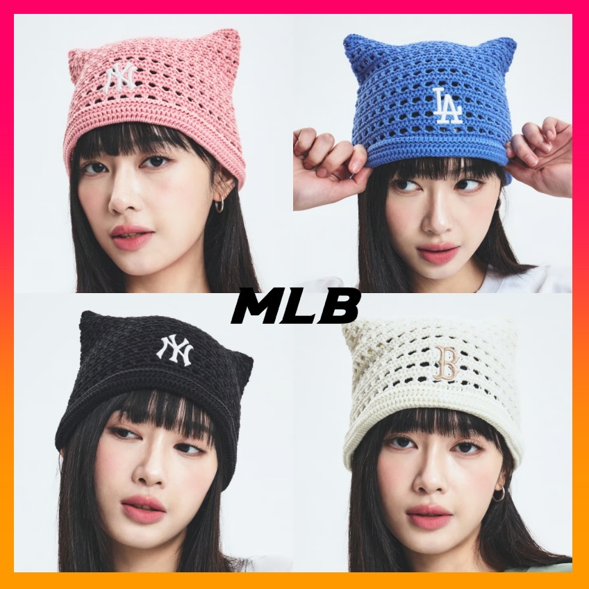 MLB Crochet Meow Beanie (2025New) | Shopee Singapore