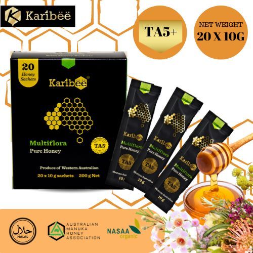 Australia KARIBEE MULTIFLORA Honey Sachet (TA5+) 20 X 10G | Shopee ...