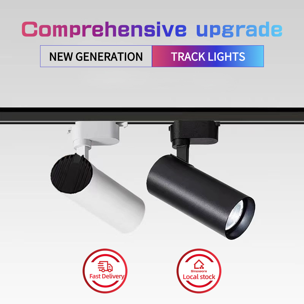 Tricolor LED Track Light COB Spotlight Track Lighting 10W 20W 30W ...
