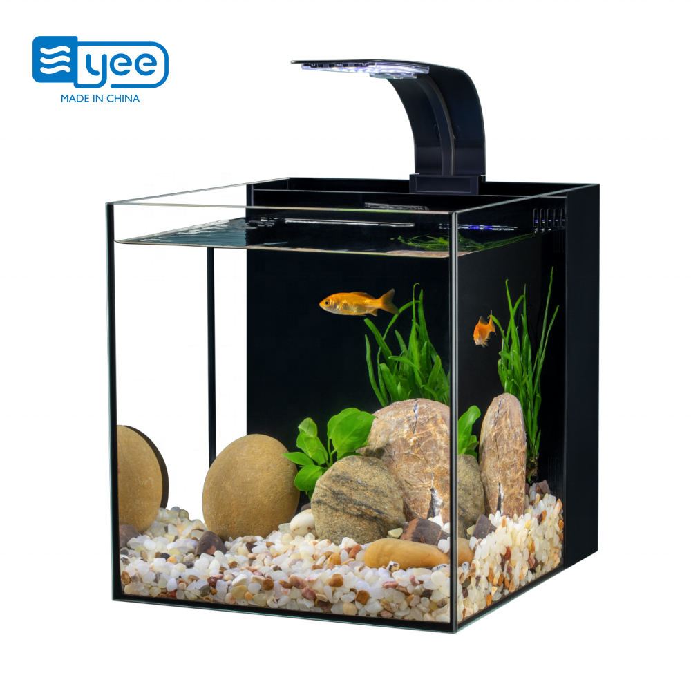 YEE ALL IN ONE Crystal clear fish tank includes Back sump filter and ...