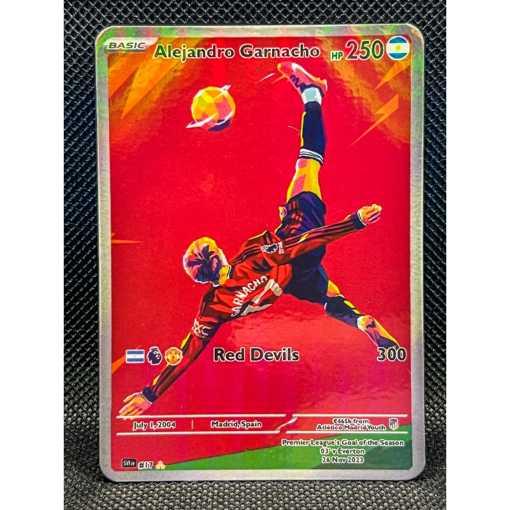 Manchester United: Alejandro Garnacho Special Art Pokemon Card | Shopee ...