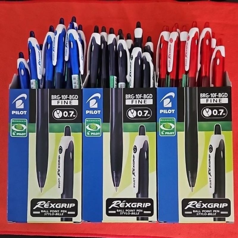 [SG]0.7 Pilot Rexgrip ball Pen 12pc (Original)New stock | Shopee Singapore