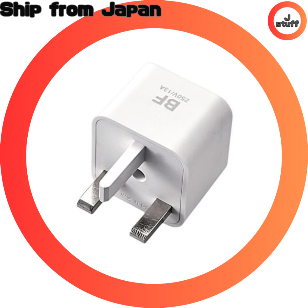 ELECOM Power Conversion Plug BF Type Double Safety Design T-HPABFWH ...