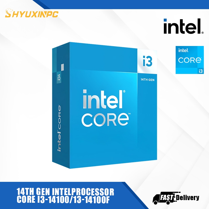 Intel Core i3-14100 / i3-14100F Core i3 14th GEN CPU Processor (3 Years Warranty) | Shopee Singapore