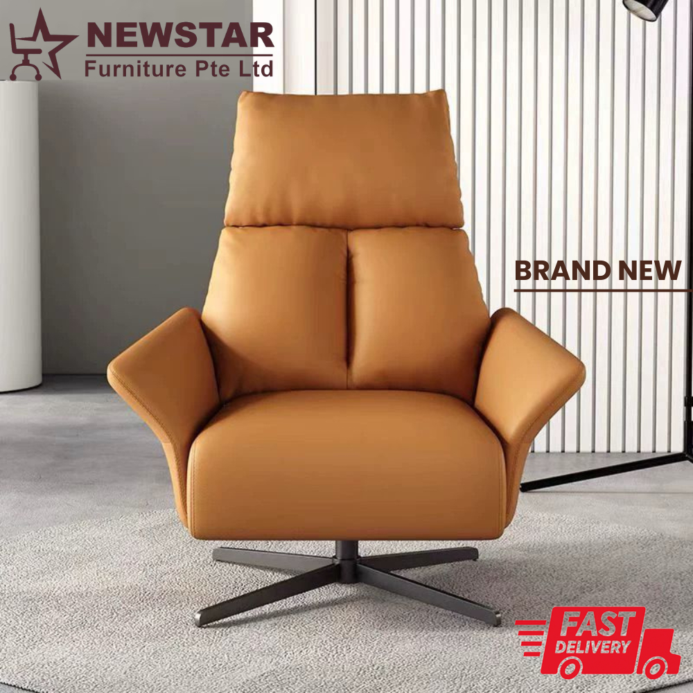 Modern Simple high-Back Lounge Chair, Rotating Lazy Sofa Design with ...