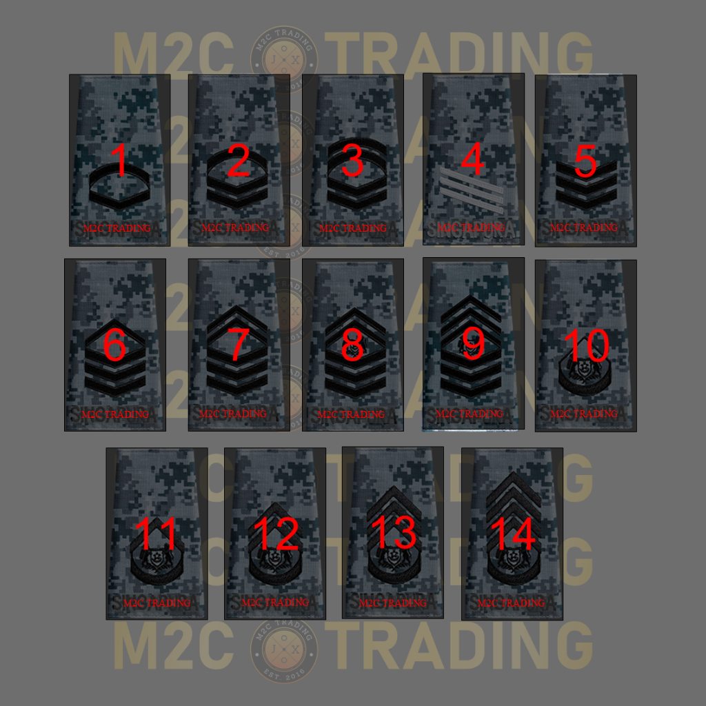 Singapore | saf | rsaf | Embroidery Strap with Velcro | Airforce wospec ...