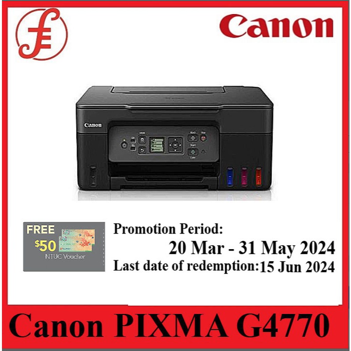 Canon PIXMA G4770 Wireless Refillable Ink Tank Printer with Fax ...