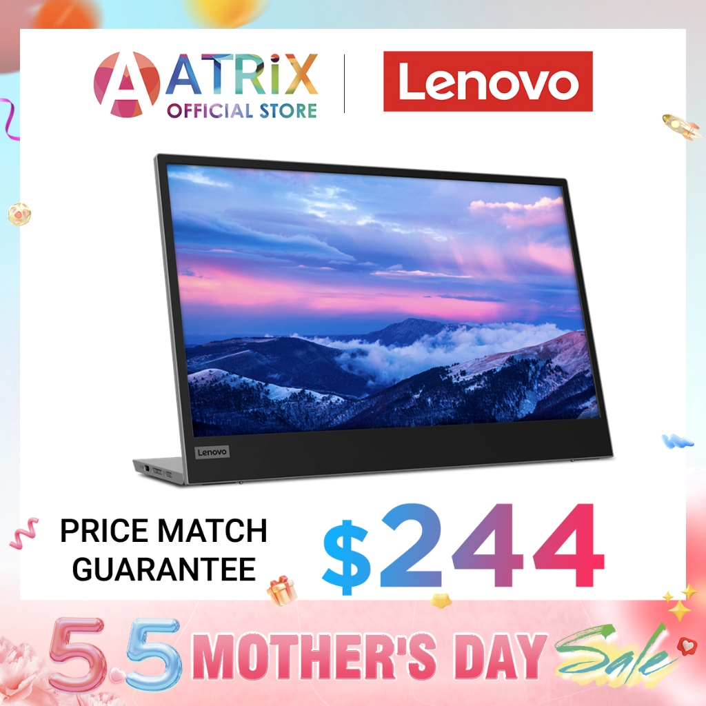 Lenovo L15 Mobile Monitor | 66E4UAC1WW | 15.6" 1920x1080 | 60Hz 250nits ...