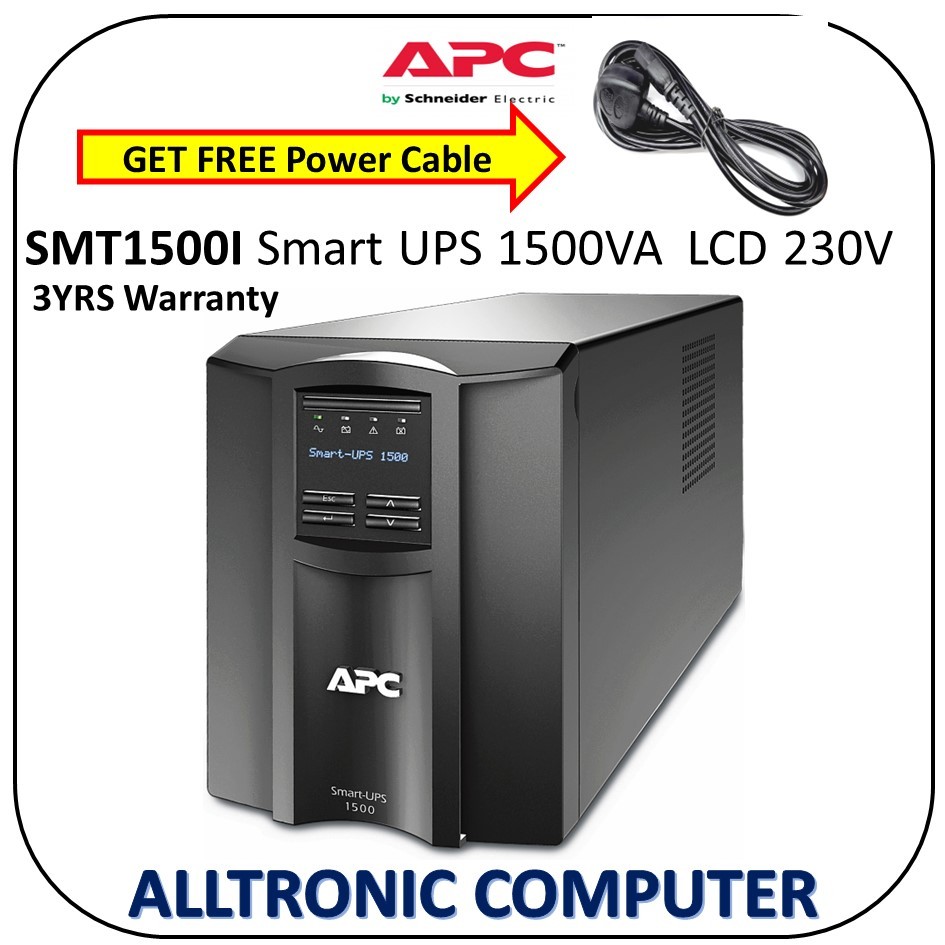 [Get FREE Power Cable] APC SMT1500I Smart-UPS, Line Interactive,1500VA ...
