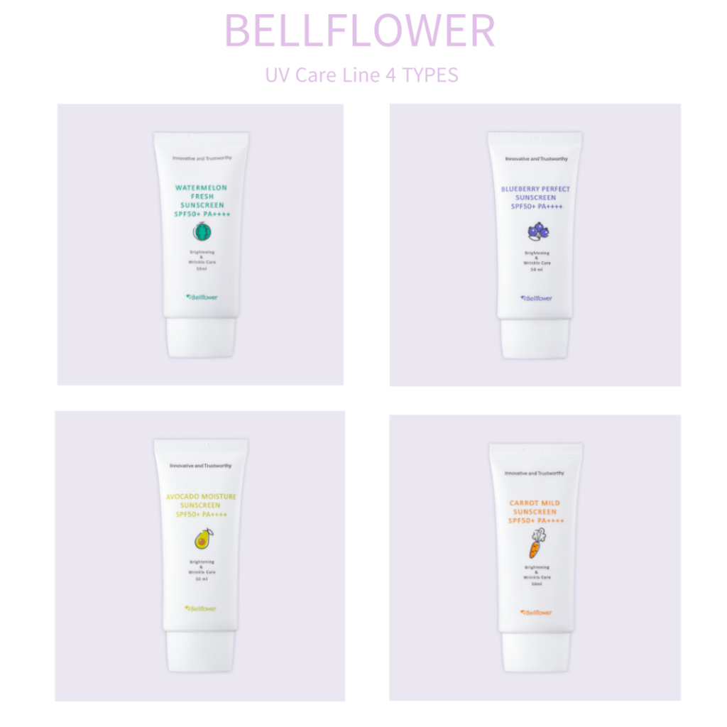 Bellflower UV Care Line 4 Types Watermelon Fresh Blueberry Perfect ...