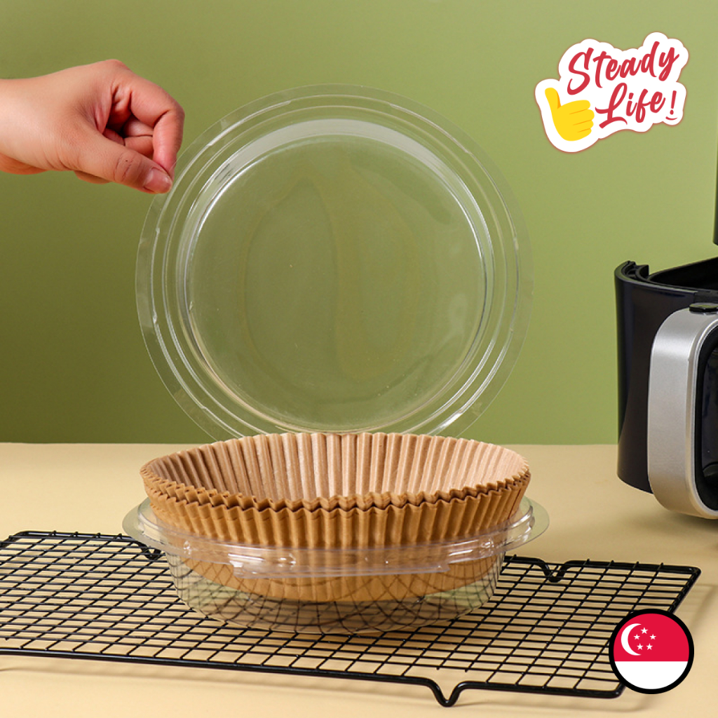 Air Fryer Paper Steamer Oven 50/100 pcs Baking Paper Air Fryer Paper ...