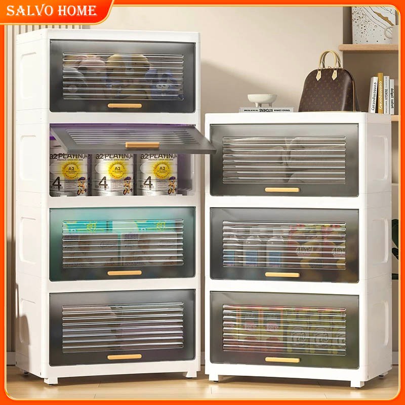 Salvo Flip Top Cabinet Transparent Storage Drawer Cabinet kitchen ...