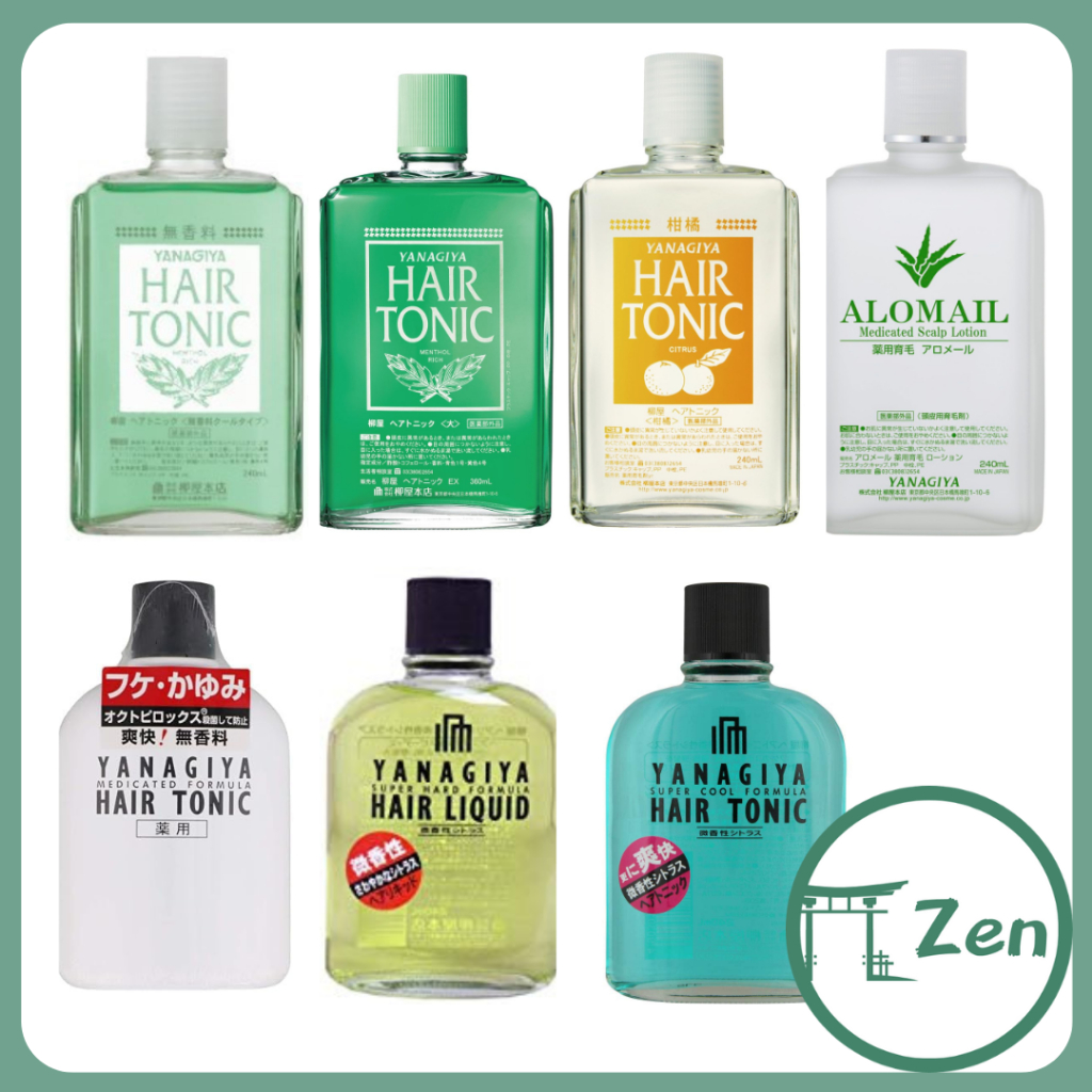 Yanagiya Hair Growth Tonic 240ml 7 Types 【100% Authentic Direct From ...