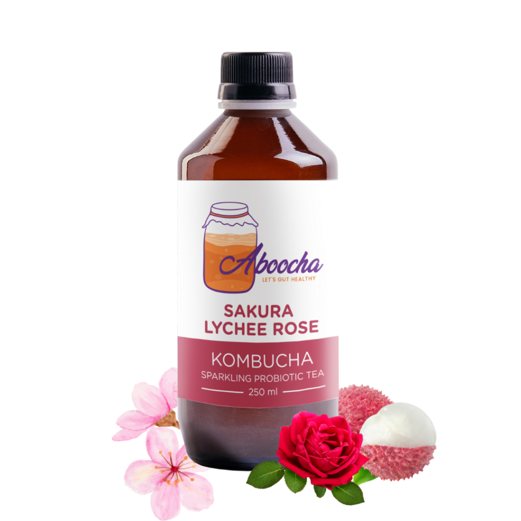 Aboocha - Sakura Lychee Rose Kombucha | Shopee Singapore