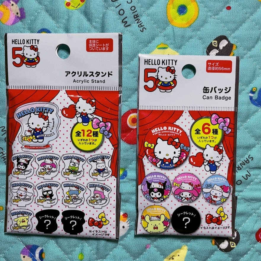 【Hello Kitty 50th Anniversary】blind ★Badge / ★acris stand | Shopee ...