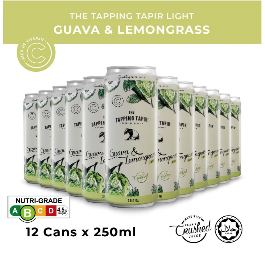 The Tapping Tapir Light Carbonated Soda Real Fruit Juice Drink Less ...